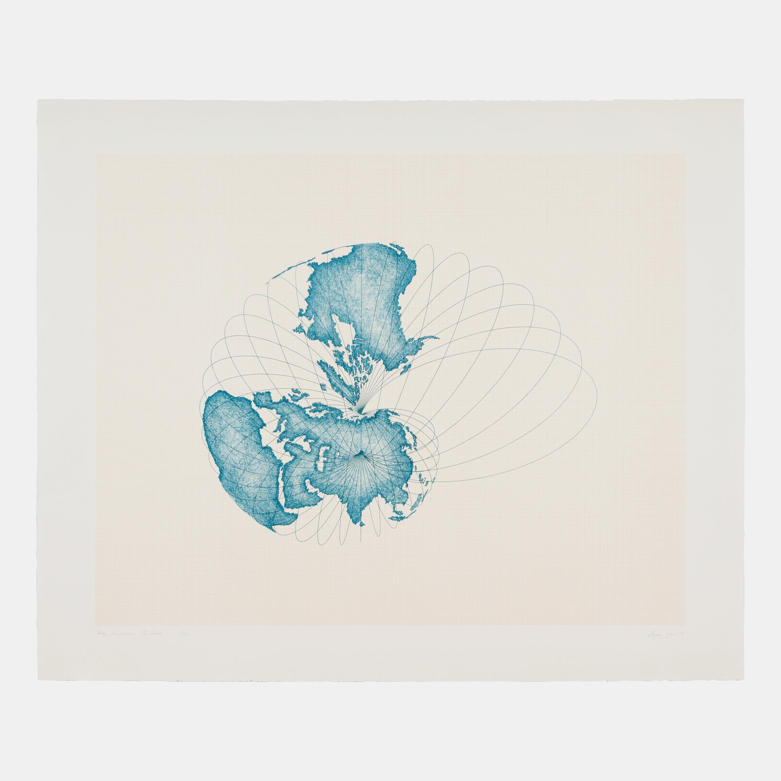 Agnes Denes | Map Projection: The Snail (1978) | MutualArt