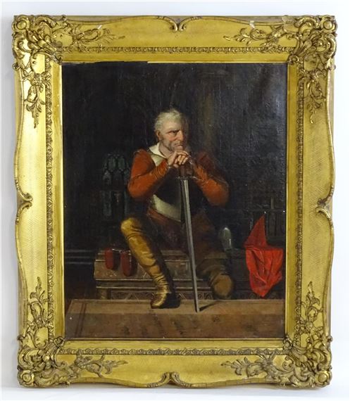 Samuel Baldwin | The Sentinel, A church interior with a guard keeping ...