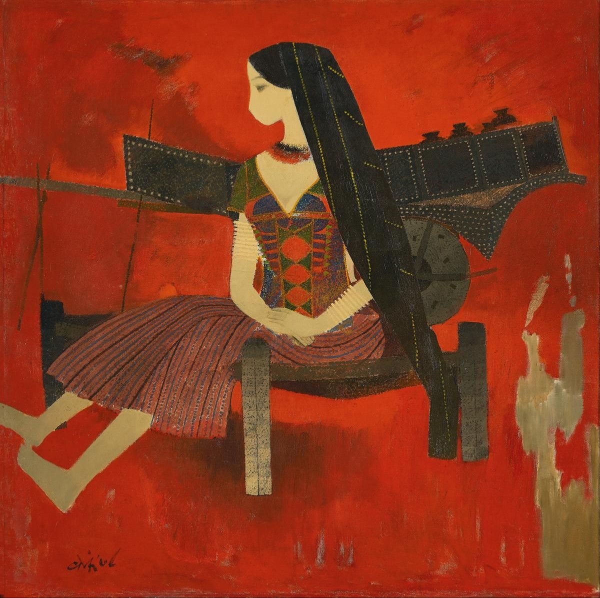 N.S. Bendre | Village Belle (1978) | MutualArt