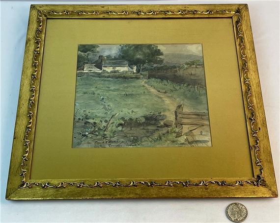 Frank Townsend Hutchens | Conway Wales Farmhouse Landscape | MutualArt