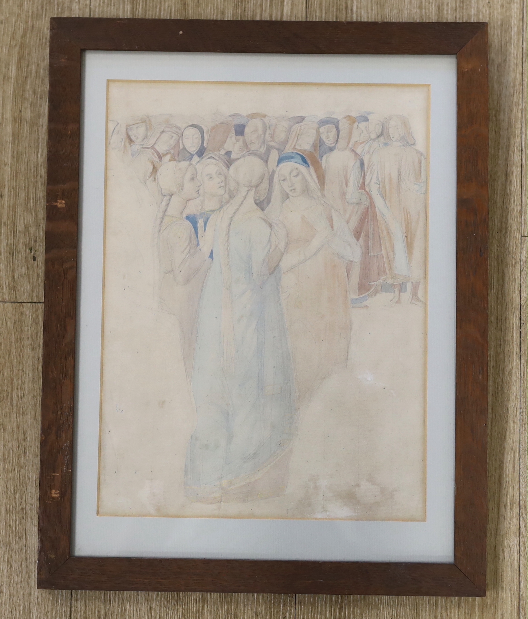 Alfred George Stevens | Gathering of medieval figures | MutualArt