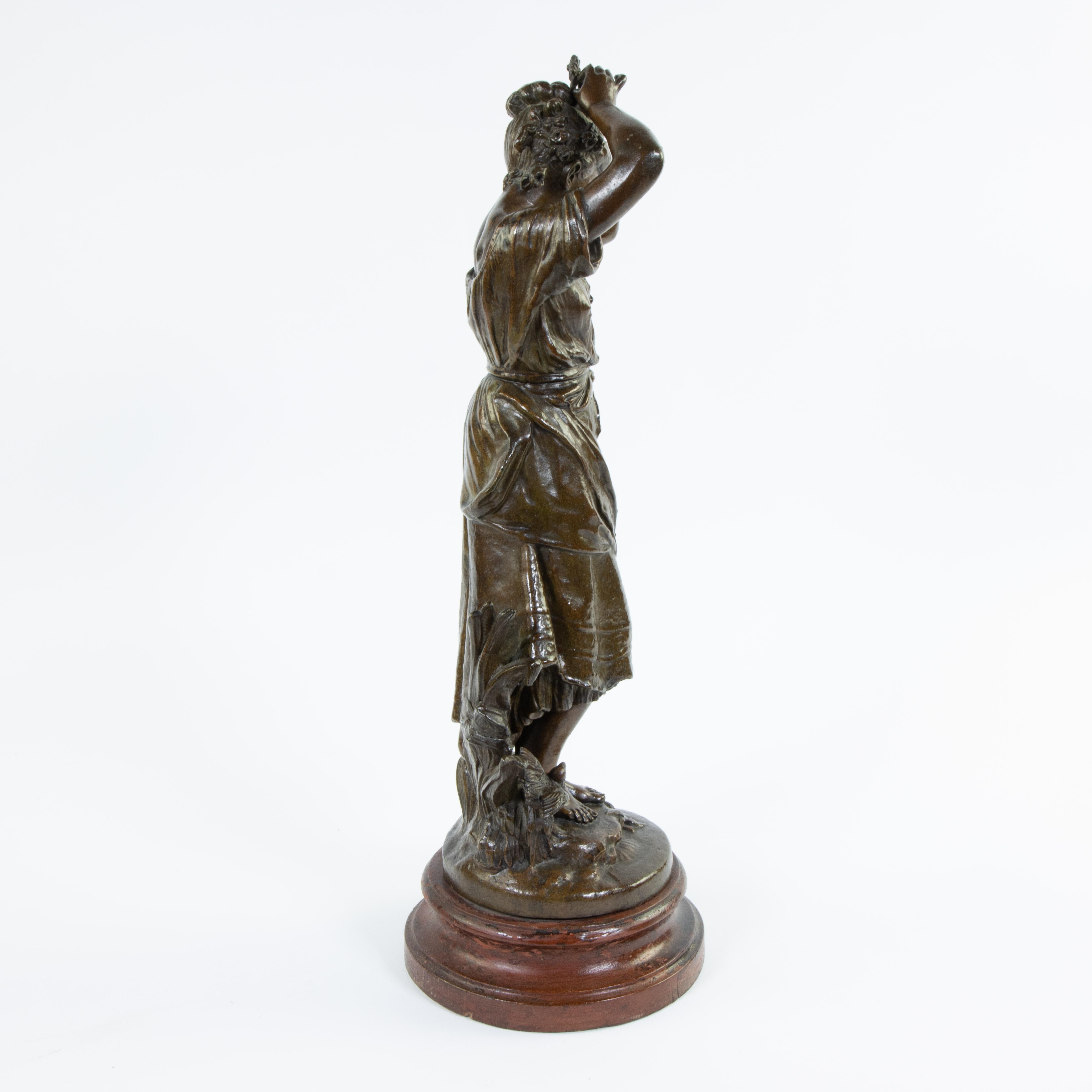 Auguste Moreau | Girl With Flower In Hair | MutualArt