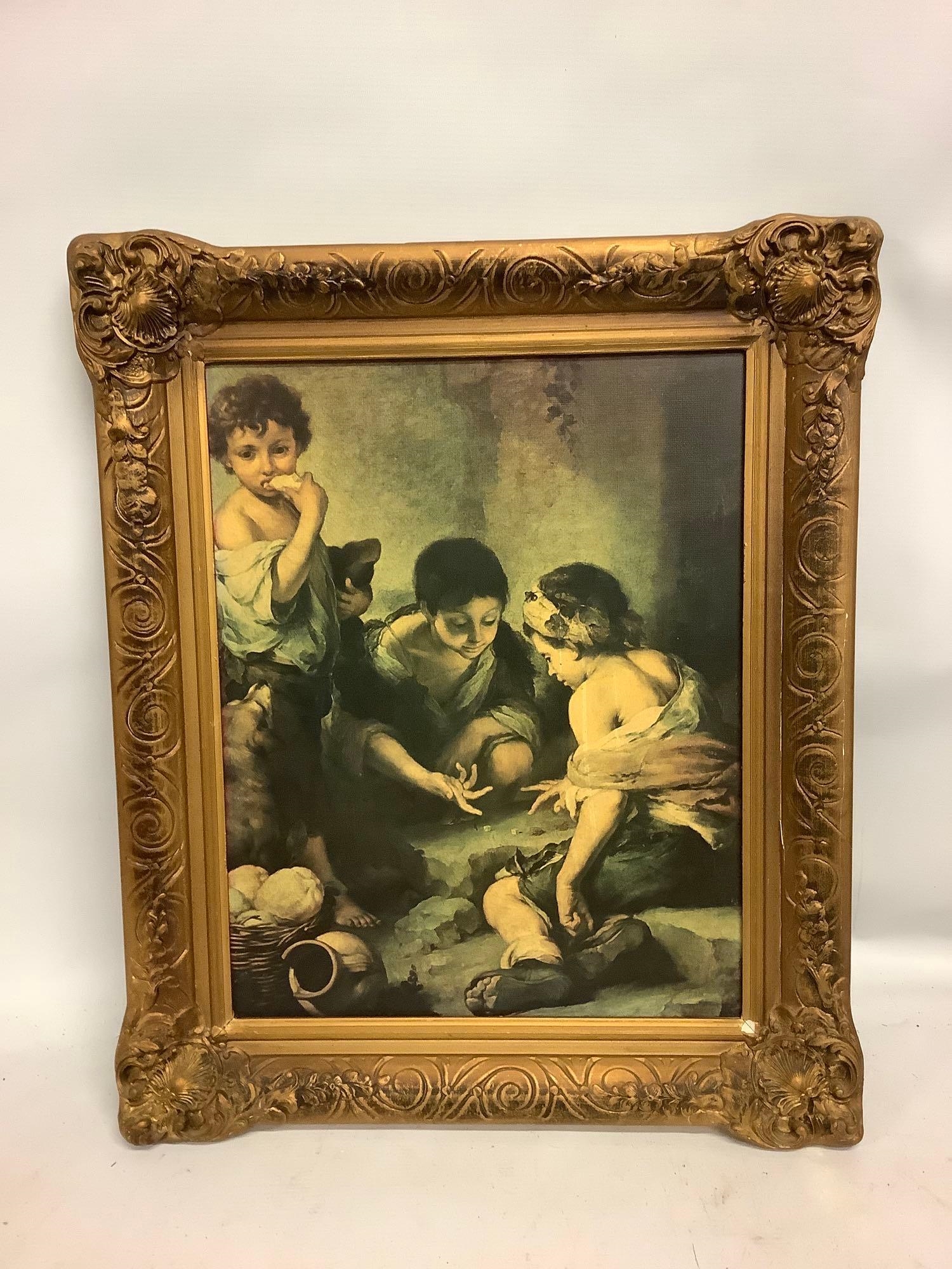 Bartolomé Estebán‏ Murillo | Street children playing a game of dice | MutualArt