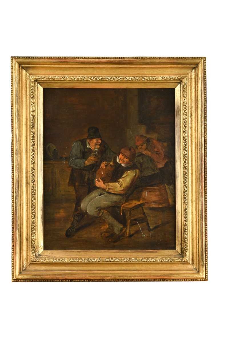 Adriaen Brouwer | Tavern scene with boors drinking | MutualArt