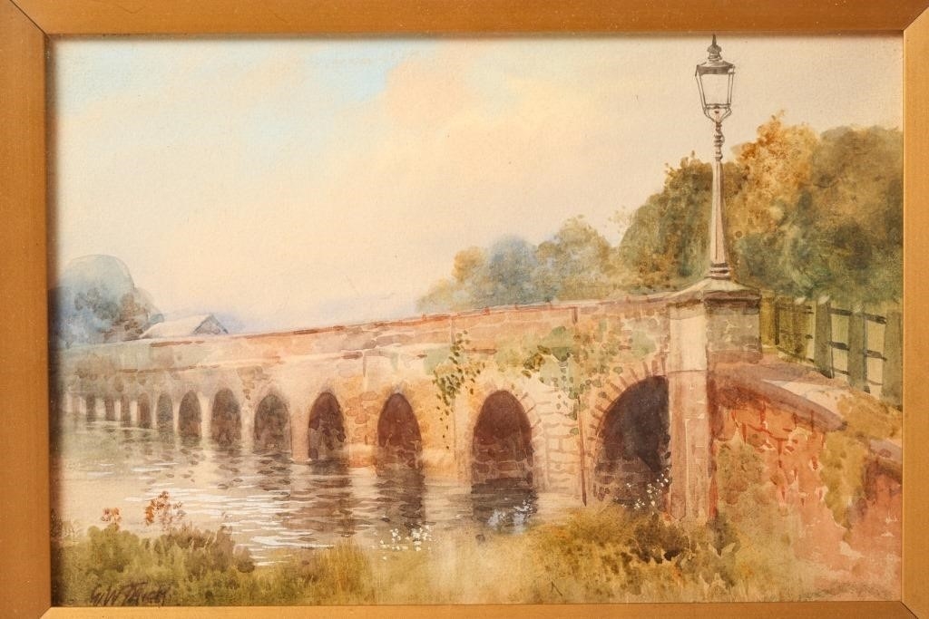 Edward William Trick | The Bridge at Stratford at Avon | MutualArt