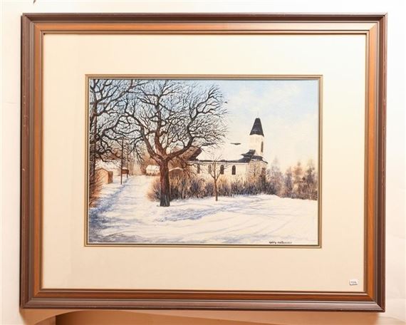 Gary Miller | Church in Winter (1985) | MutualArt