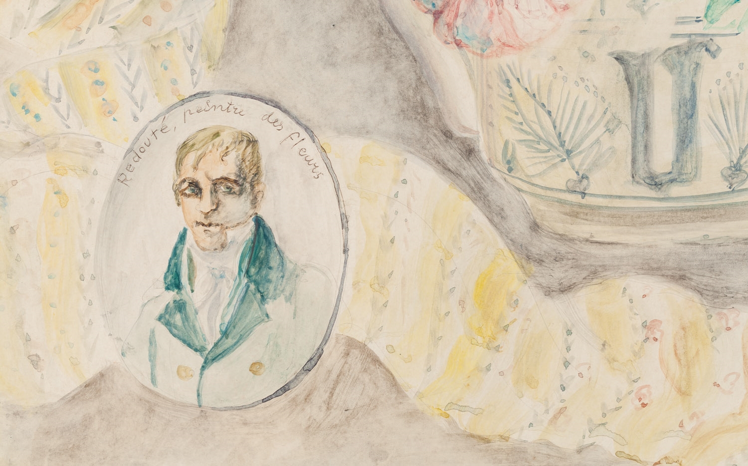 Maja Berezowska | Still life with a miniature by Pierre-Joseph Redouté ...