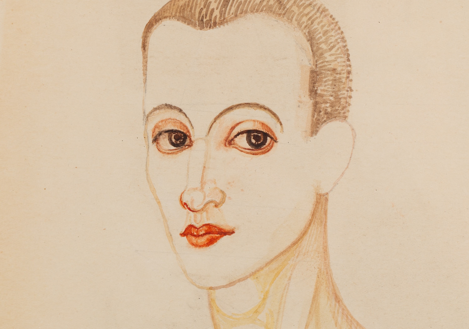 Jan Kaczmarkiewicz | Male bust gouache | MutualArt