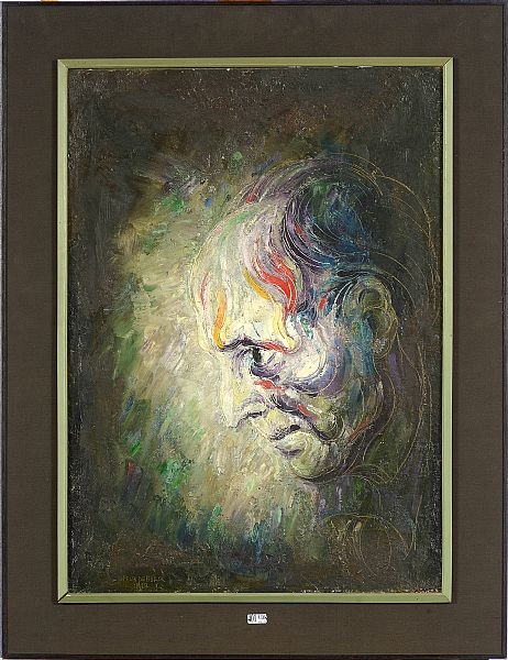 Félix De Boeck | Portrait d’un homme de profil (1952) | MutualArt