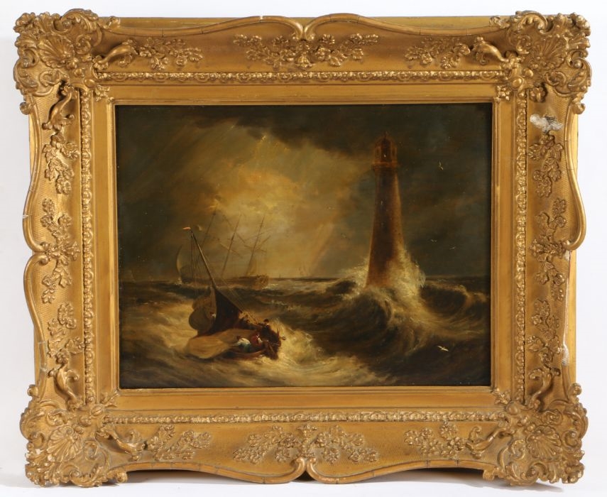 Richard Brydges Beechey | The Eddystone Lighthouse and St Michael's ...