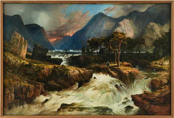 William West | Landskap med vattenfall | MutualArt