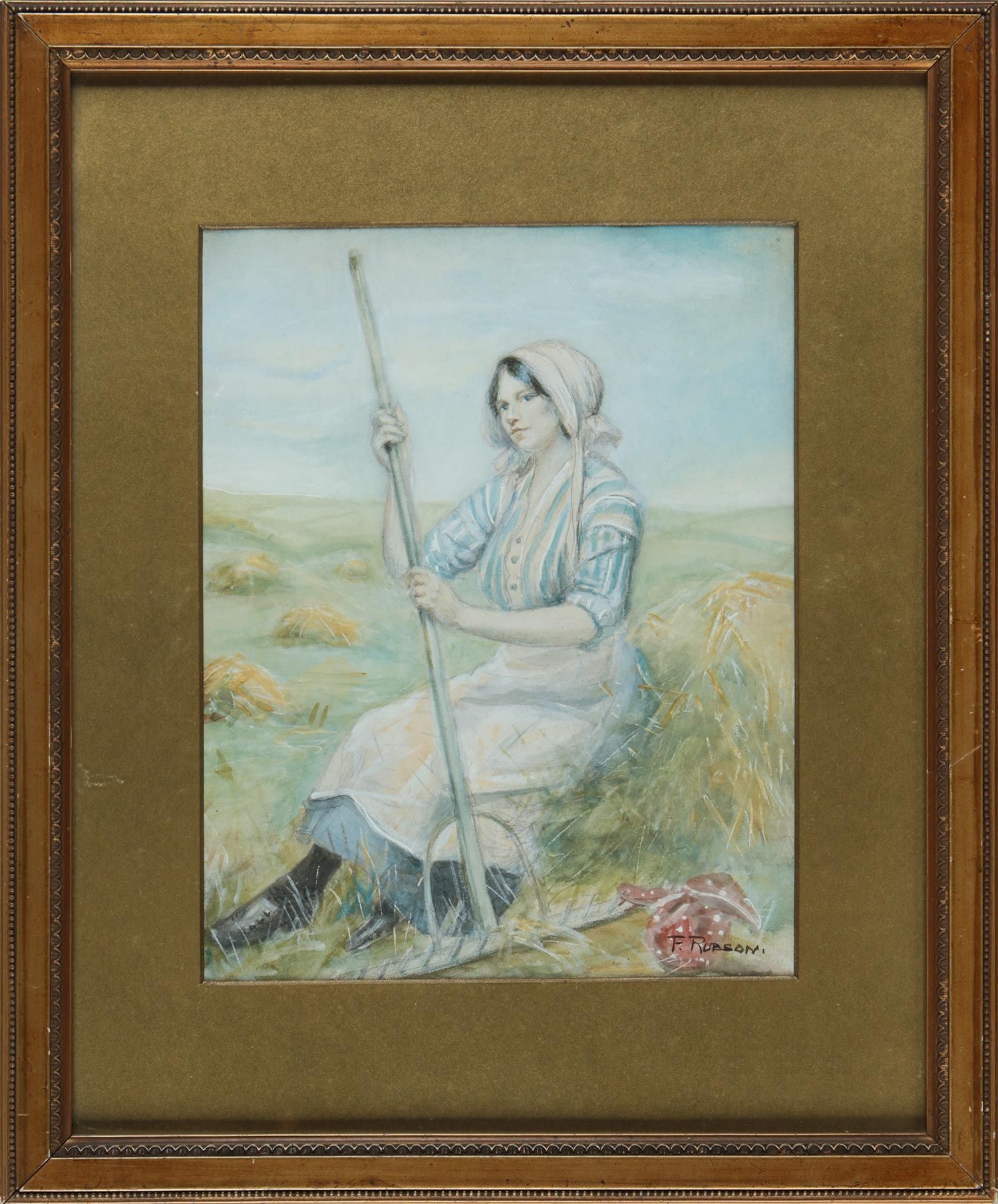 F. Robson | 'GIRL HAVESTER' | MutualArt