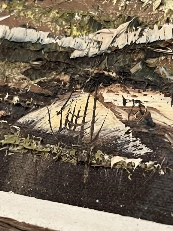 Joe Shell | Joe Shell Signed Oil on Canvas Board Framed | MutualArt