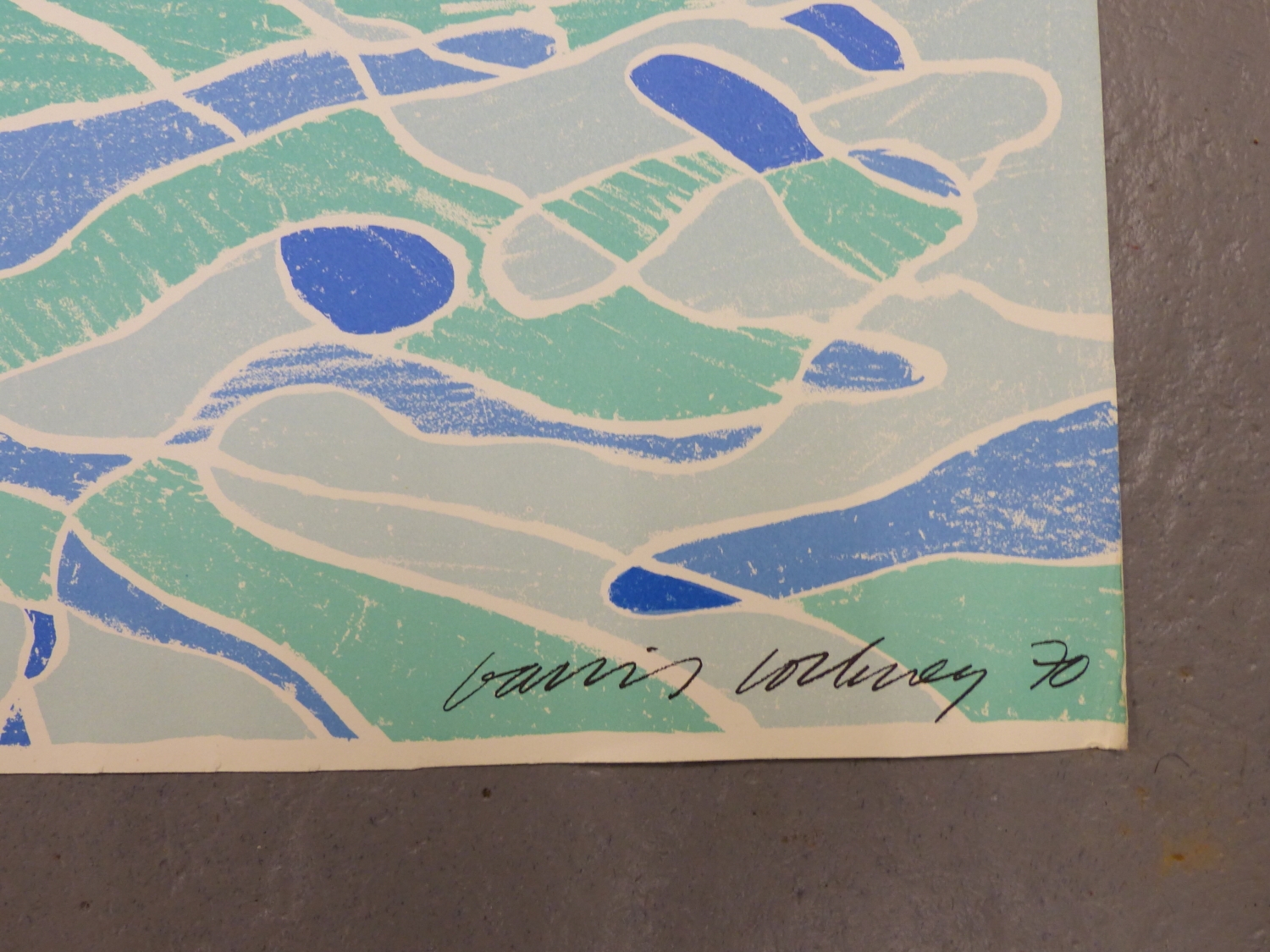 David Hockney | THE DIVER. COLOUR PRINT. ( THIS IMAGE WAS ORIGINALLY ...