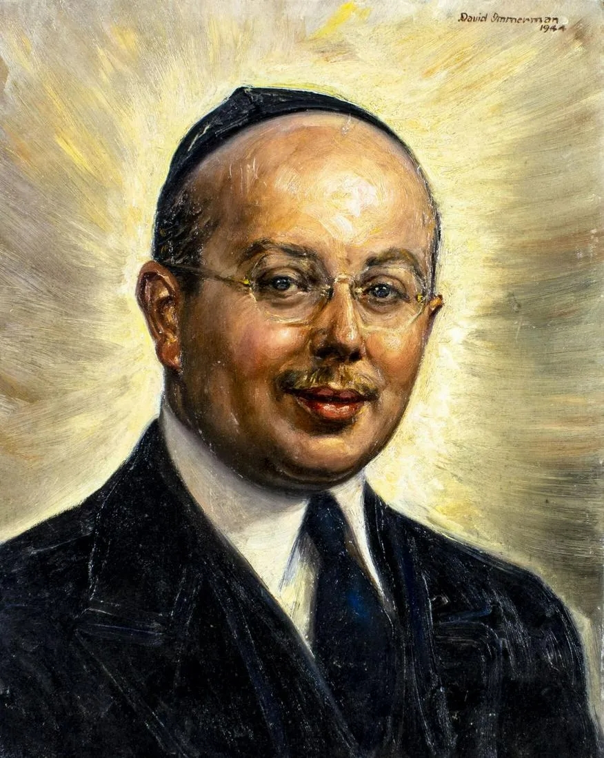 David Immermann | Portrait of Rabbi Tockstein (1944) | MutualArt