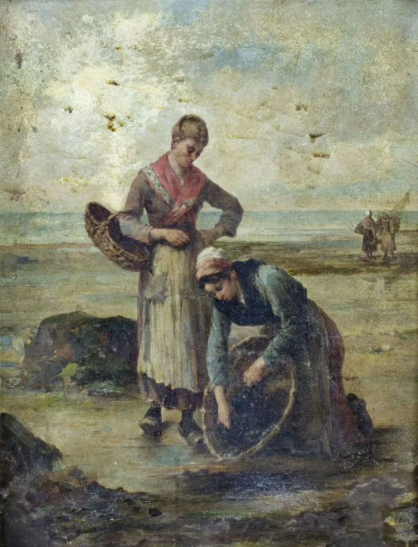European School, 19th Century | Clam Diggers | MutualArt