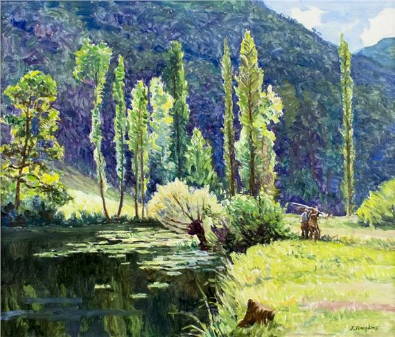 J. Tompkins | Mountain Stream Landscape | MutualArt