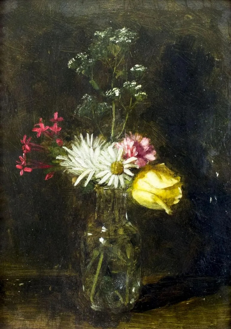American School, 19th Century | Still Life with Vase of Flowers (Circa 1900) | MutualArt