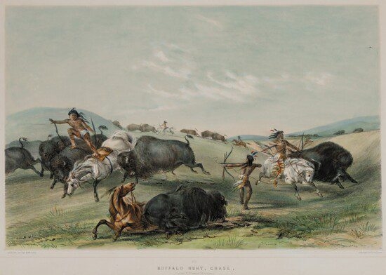 George Catlin | Buffalo Hunt Chase | MutualArt