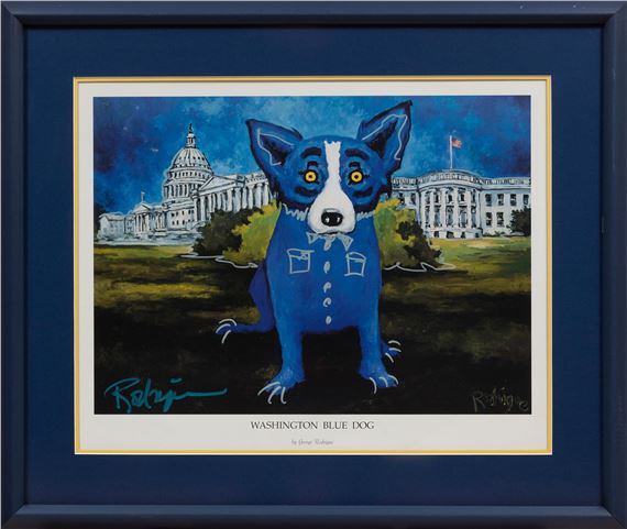 George Rodrigue | Washington Blue Dog (1993) | MutualArt