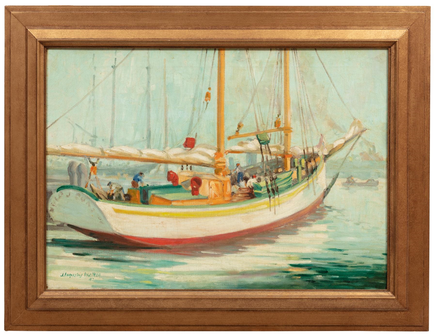 John Augustus Walker | Sailboat (1942) | MutualArt