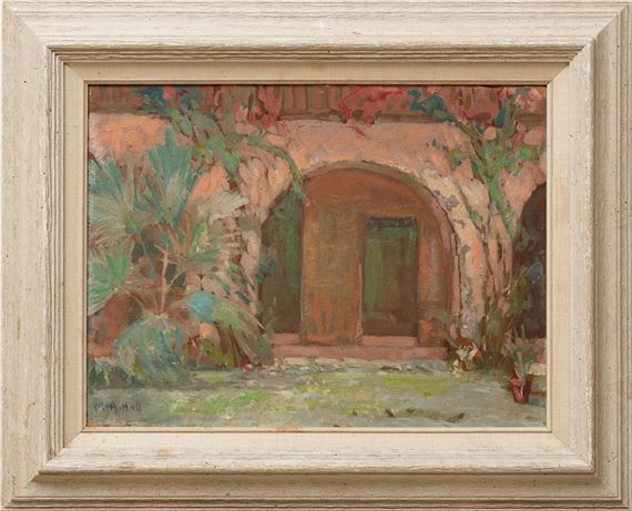 Marie Atkinson Hull | Courtyard with Palm (1925) | MutualArt