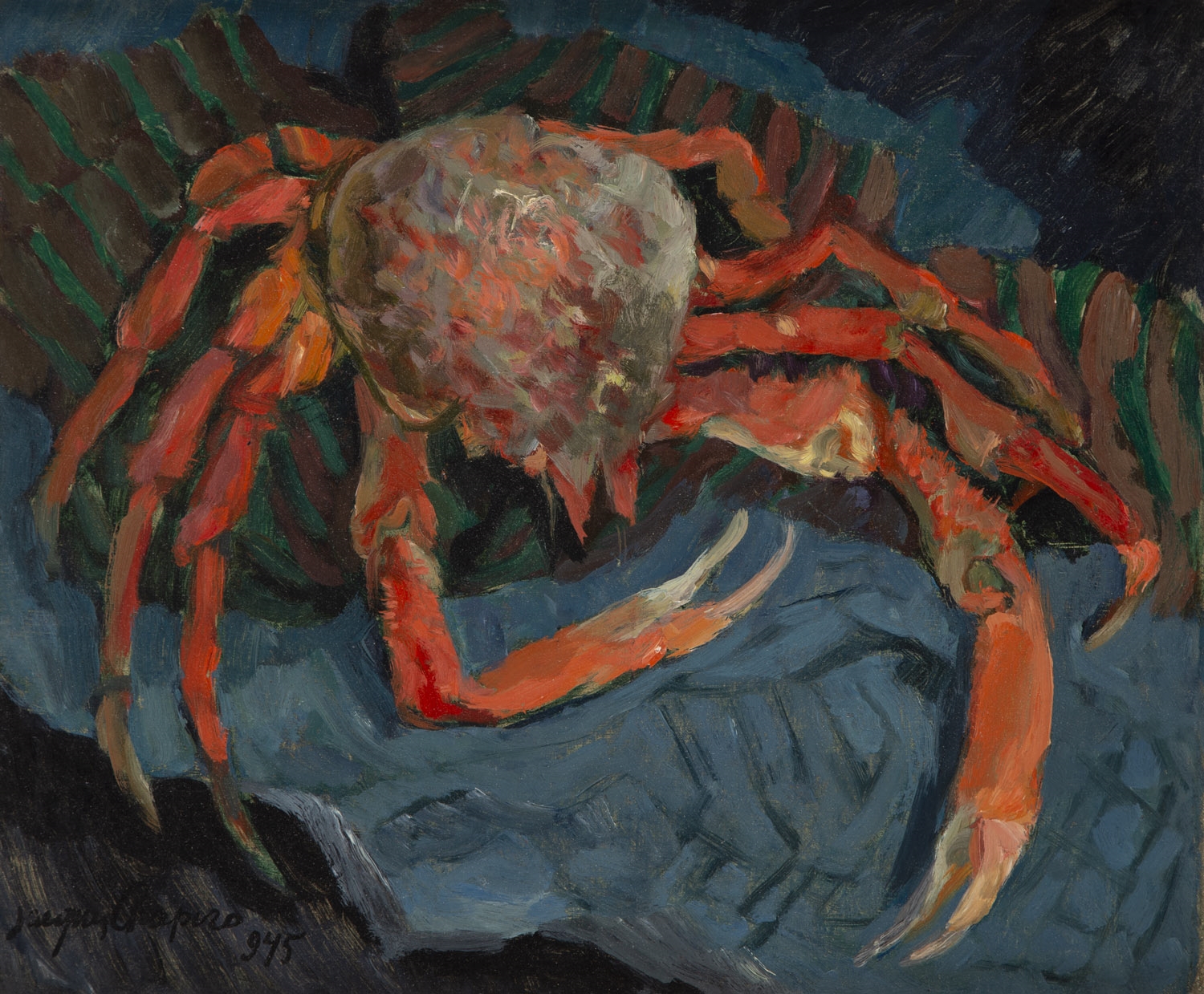Jacques Chapiro | Still life with a crab (1945) | MutualArt