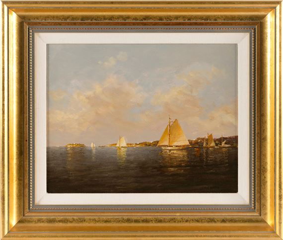 Vern Broe | Sailboats in an inlet | MutualArt