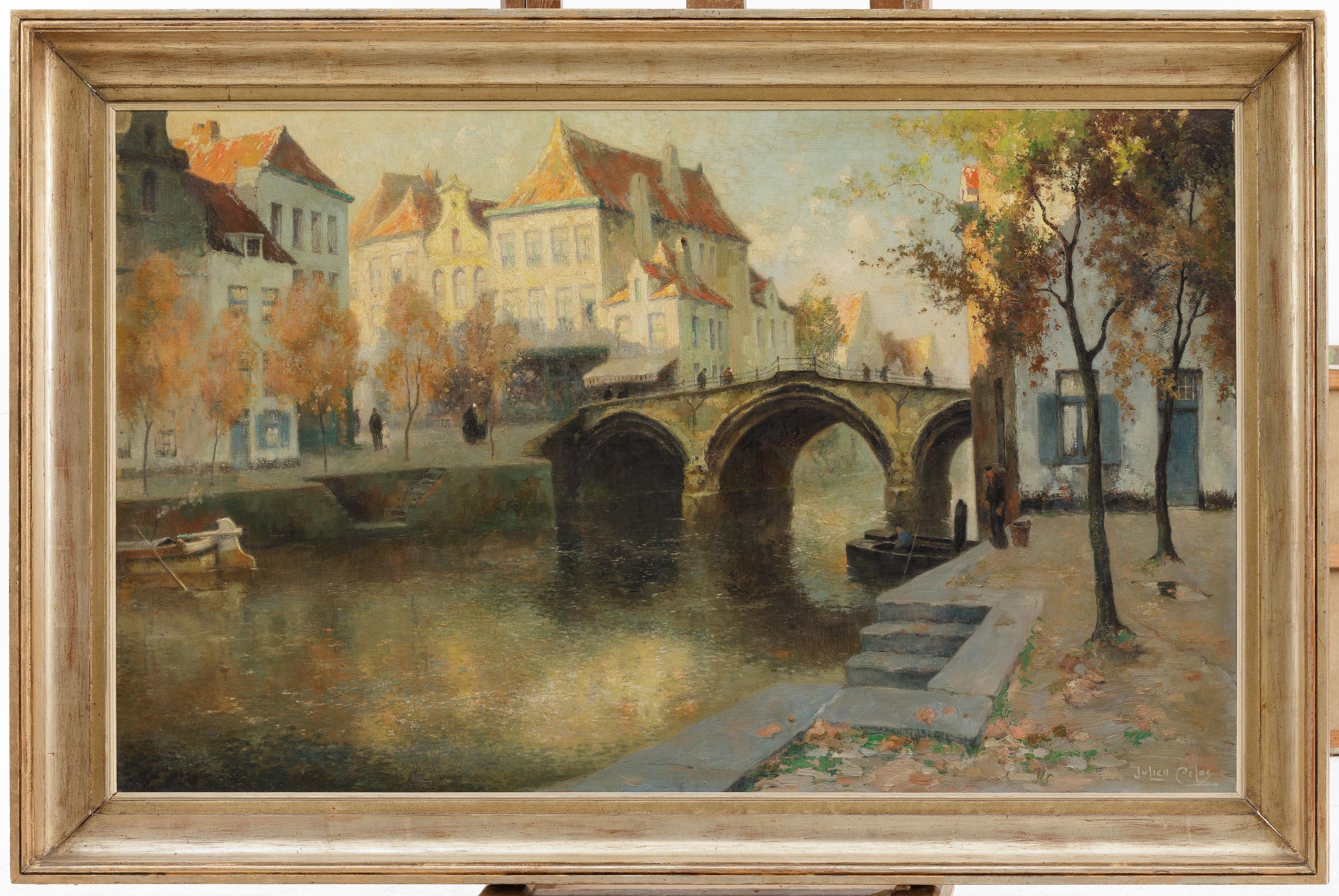 Julien Celos | Bruges canal view | MutualArt