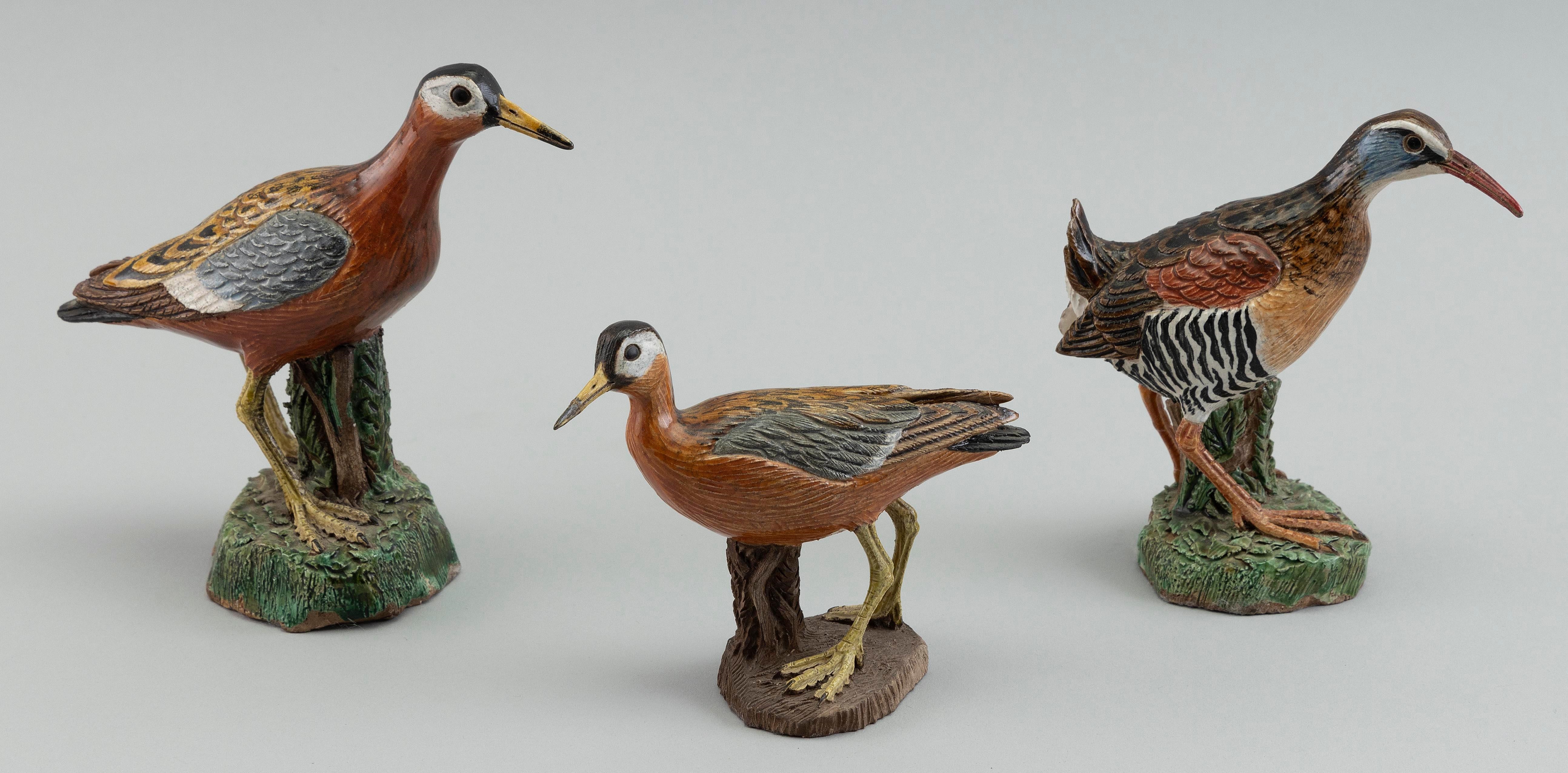 Jean Maillard | THREE FAIENCE PHALAROPES | MutualArt