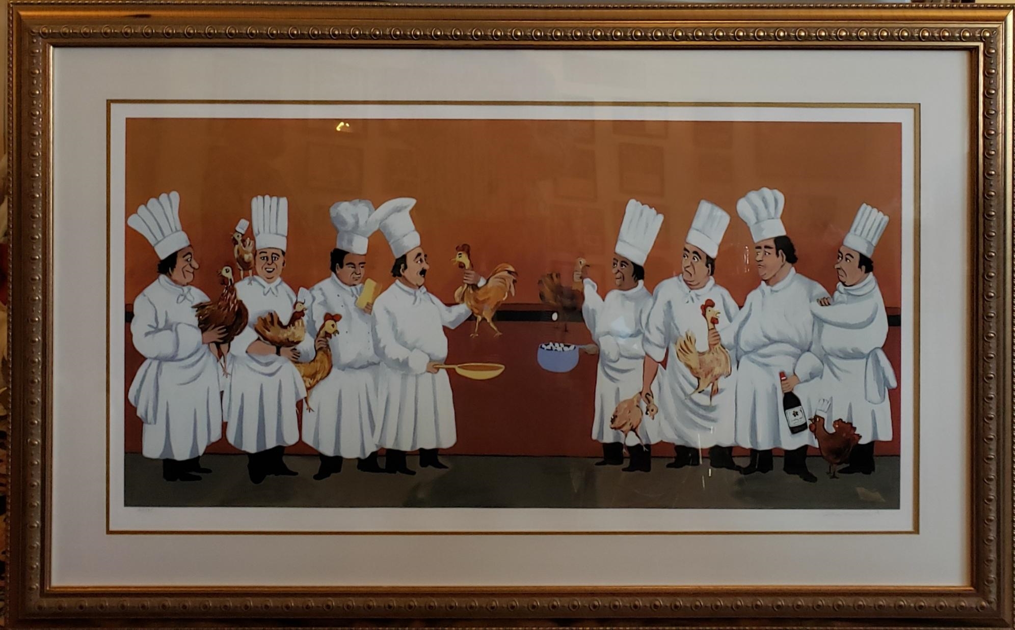 Guy Buffet | Chefs with Chickens | MutualArt