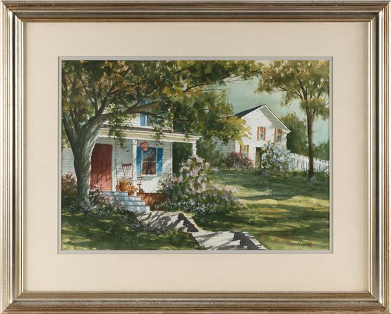 Gary Shepard | Houses behind the trees | MutualArt
