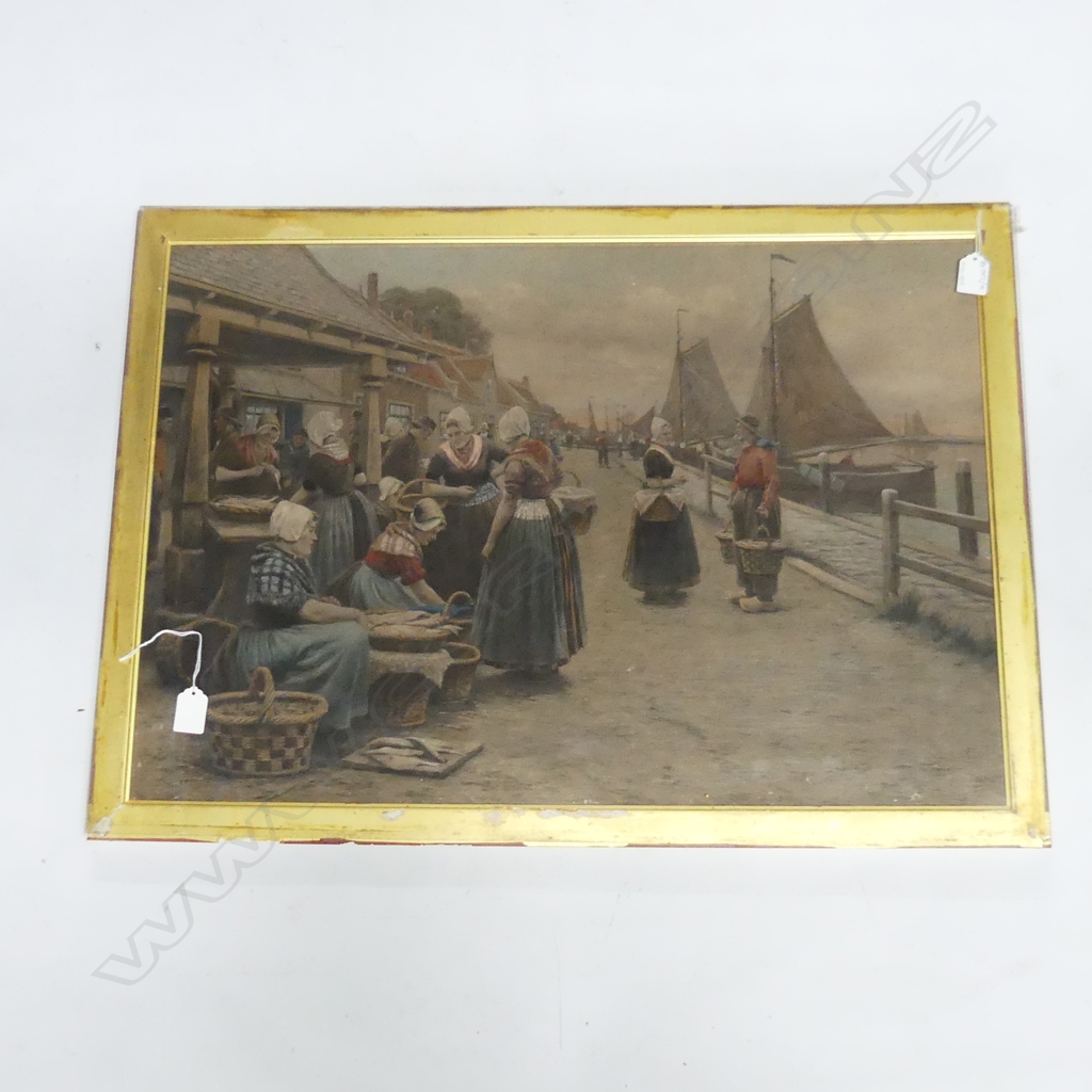 Henri Houben | THE FISH MARKET IN HOLLAND | MutualArt