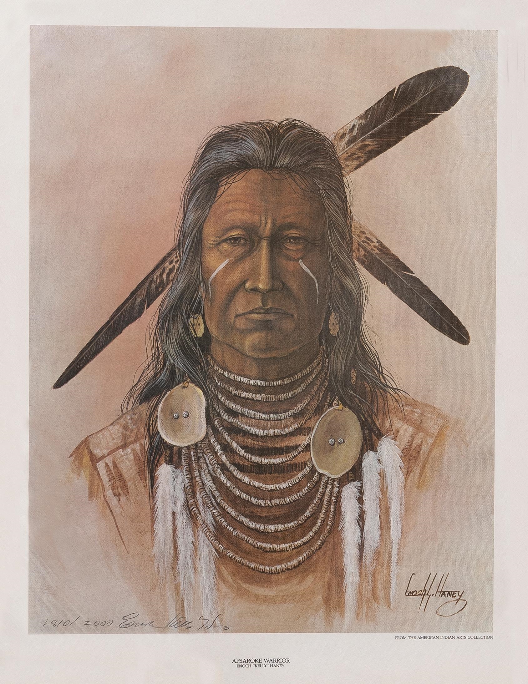 Enoch Kelly‏ Haney | Pair of Lithographs: Apsaroke Warrior, 1980 ...