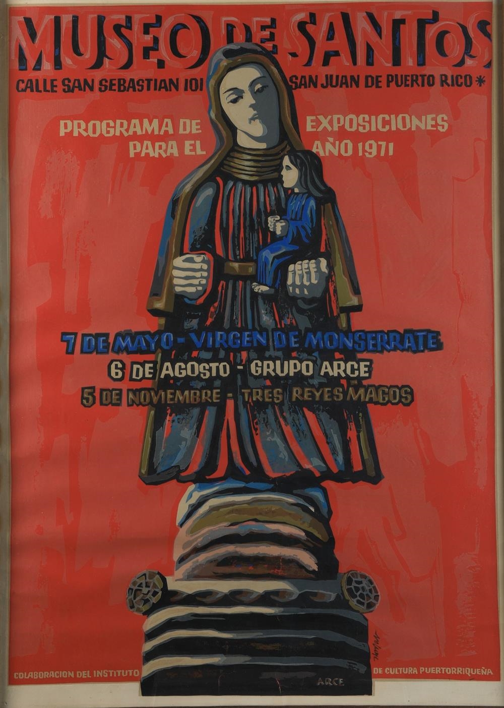 Lorenzo Homar | VINTAGE 1971 POSTER FOR EXHIBITIONS AT PUERTO RICO'S ...