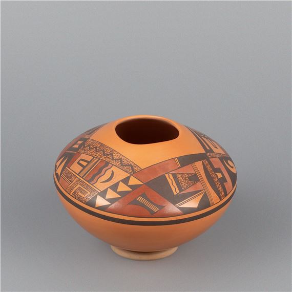 Steven Lucas | Polychrome Vase with Design | MutualArt