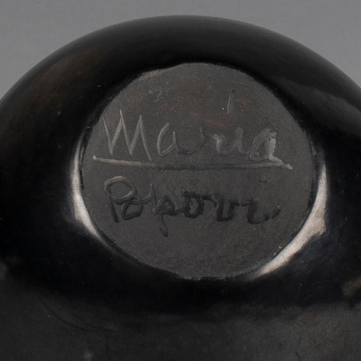 Maria Montoya Martinez | Blackware Feather Jar | MutualArt