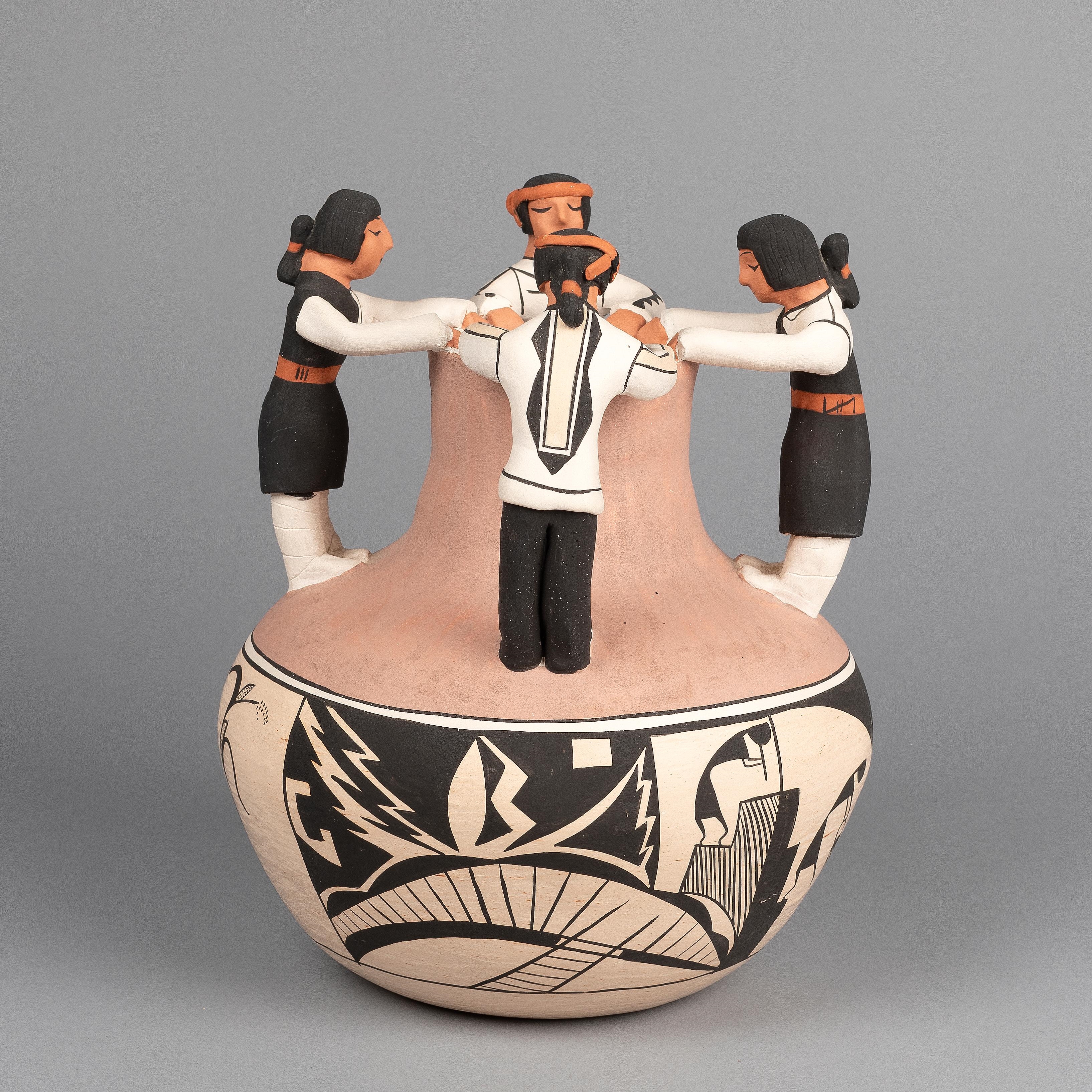 Angelina Medina | Vessel with Four Figures, 1985 (1985) | MutualArt