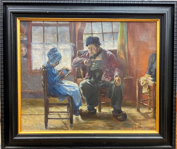 Frederick C. Gottwald | Child Reading, | MutualArt