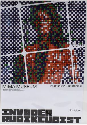 Space Invader | Original poster for the Invader Rubikcubist Exhibition ...