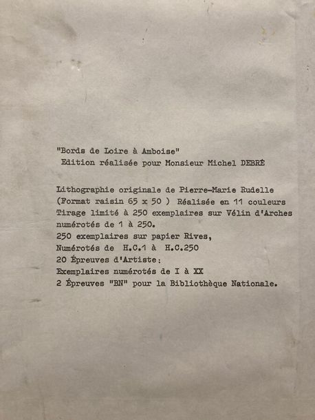 Pierre-Marie Rudelle | Bords de Loire à Amboise | MutualArt