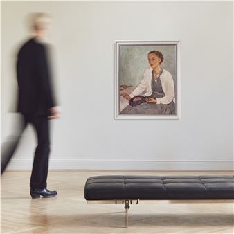 Lotte Laserstein | Portrait of Else Becker (1952) | MutualArt