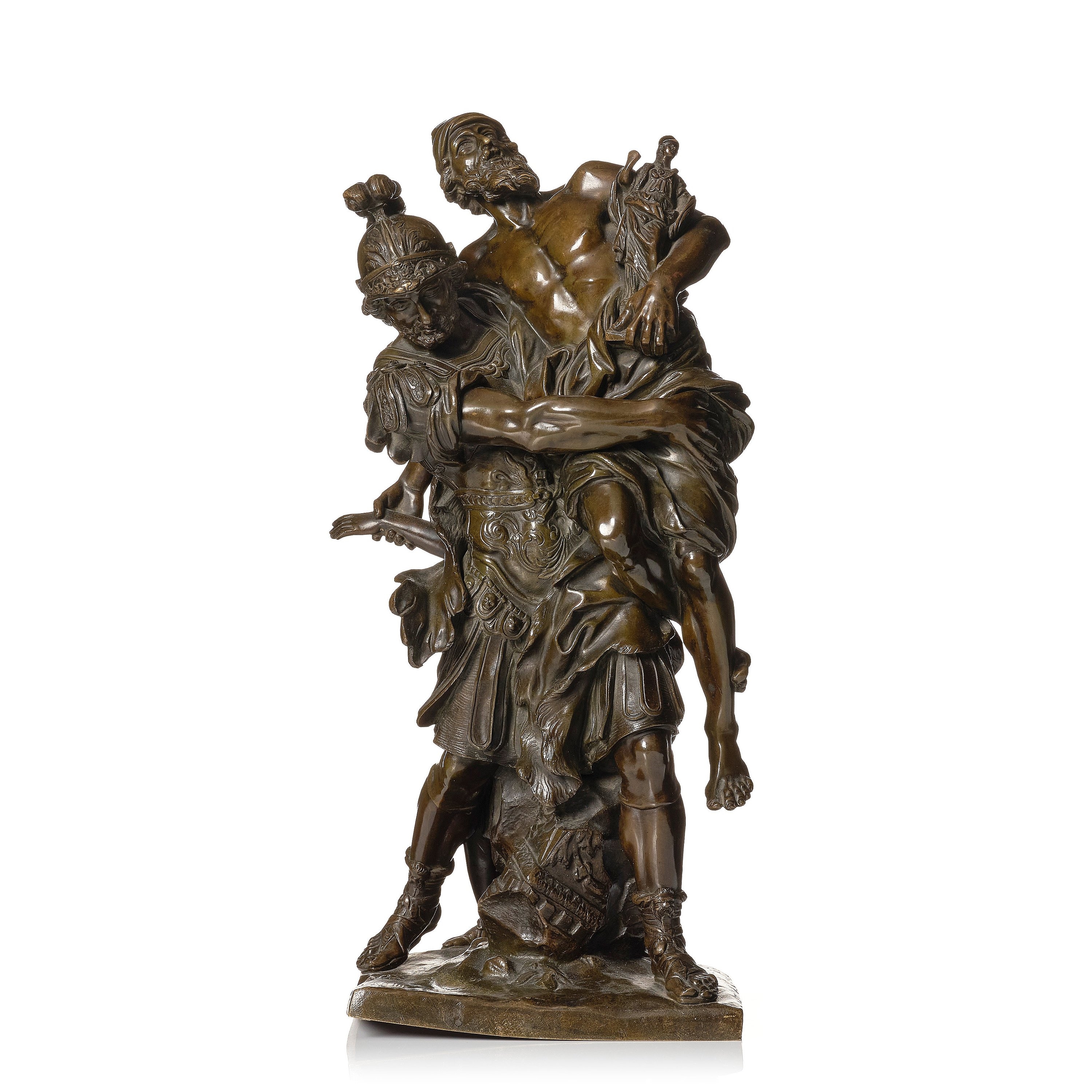 Pierre Lepautre | Aeneas saves his father Anchises and his son Ascanius ...