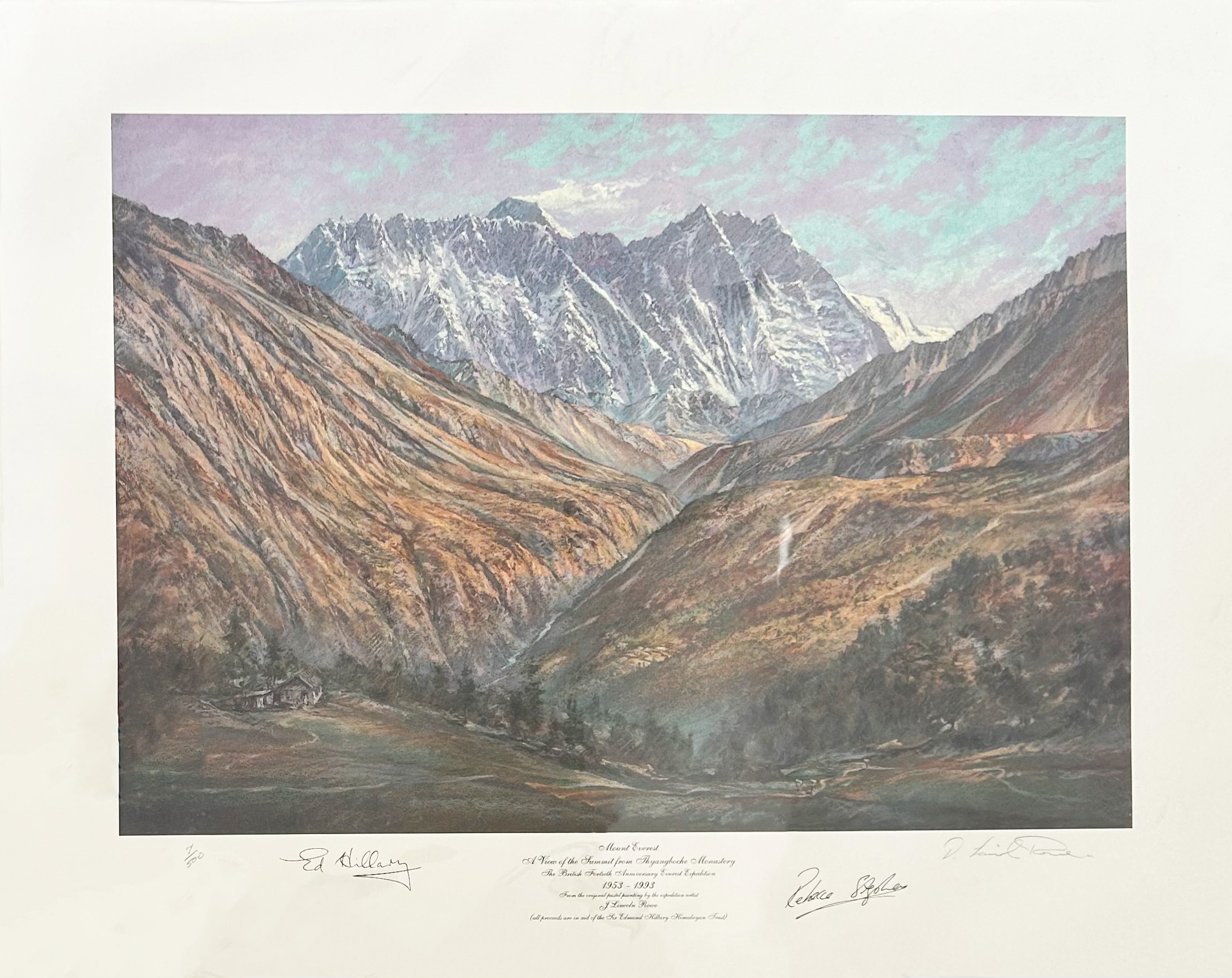 Lincoln Rowe | Mount Everest - A View of the Summit from Thyangboche ...