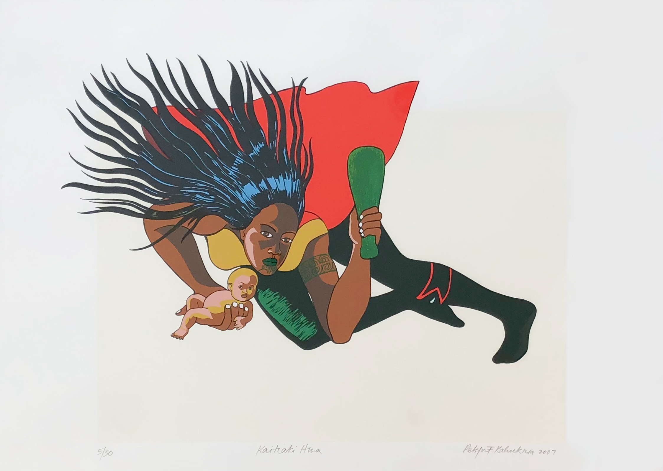 Robyn Kahukiwa | Kaitiaki Huia (2007) | MutualArt