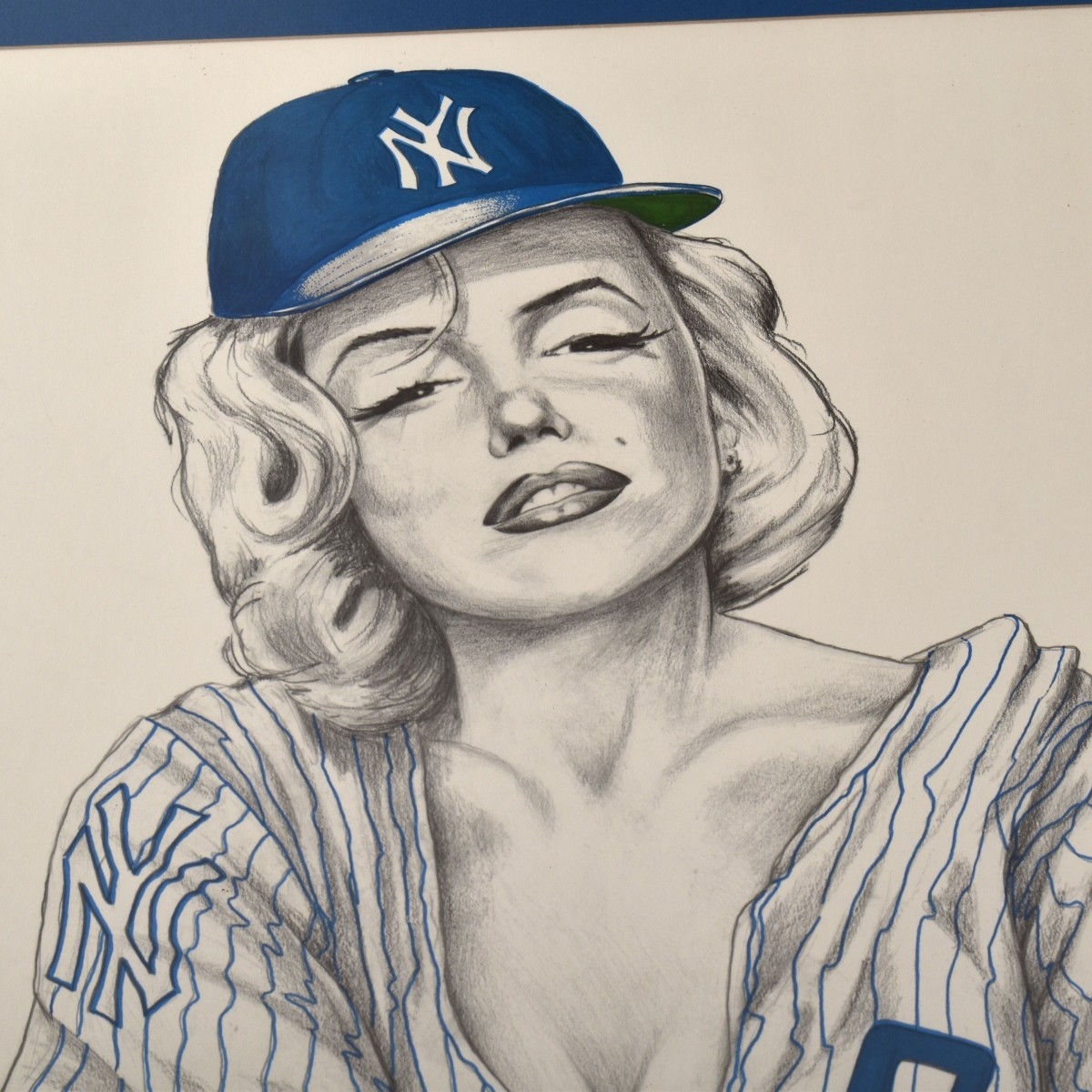 Scott Lobaido | Marilyn Monroe in Yankee Jersey | MutualArt