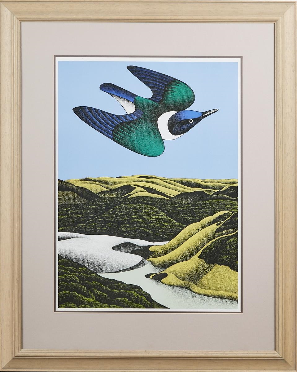 Don Binney | Swoop Of The Kotare Waimanu | MutualArt