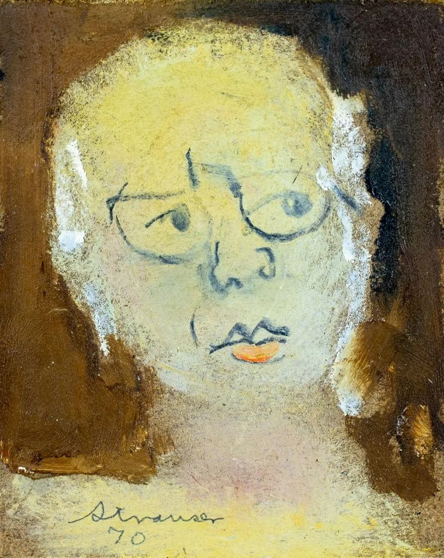 Sterling Boyd Strauser | Self Portrait (1970) | MutualArt