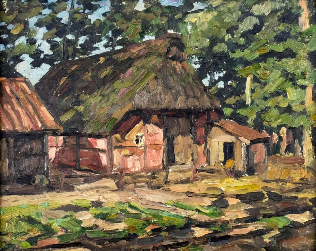 Karl Dahl | Village Scene | MutualArt