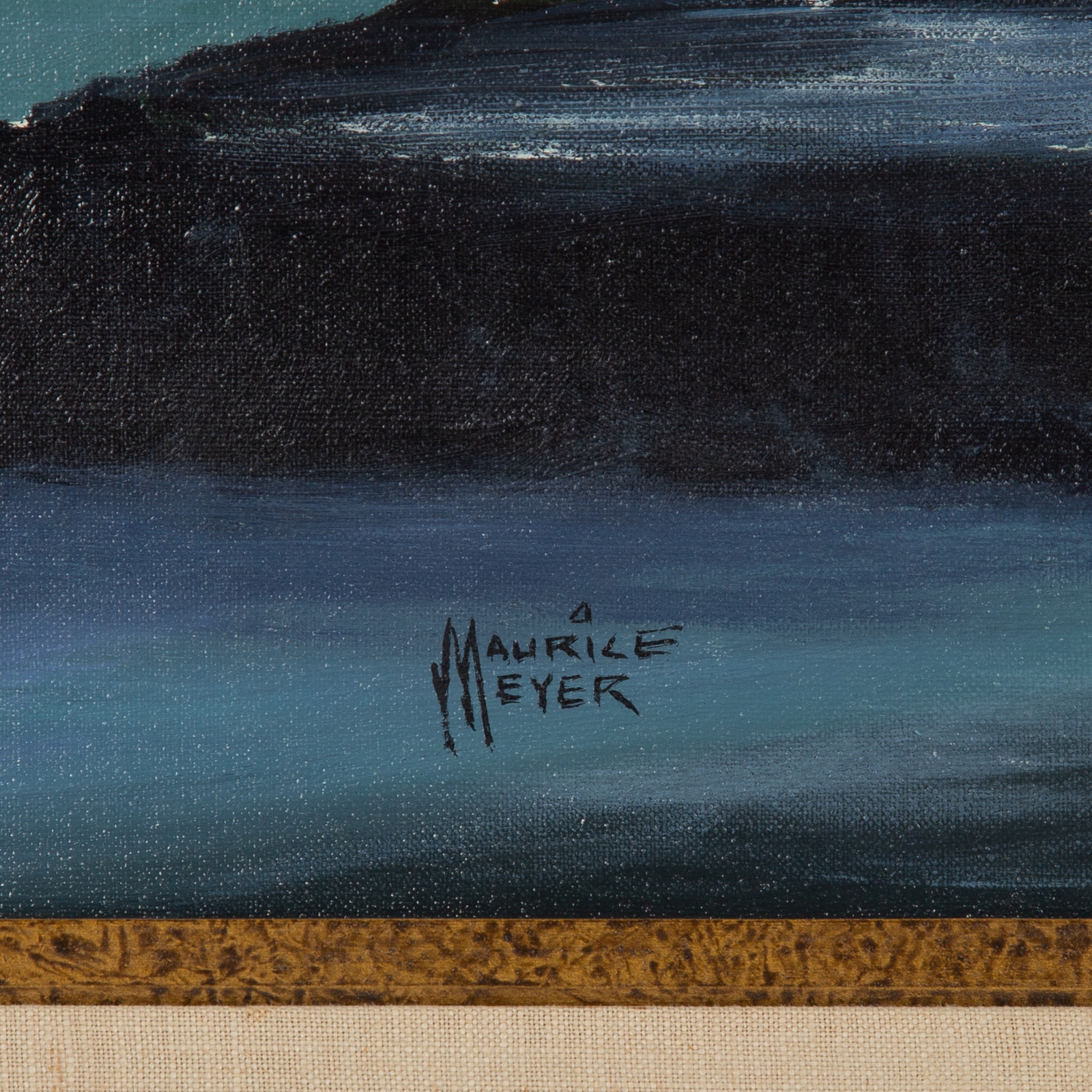 Maurice Meyer | Seascape by Moonlight | MutualArt